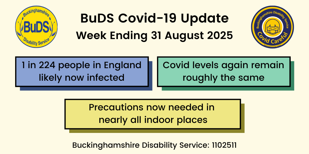 Covid-19 Risk Assessment: Week Ending 31 August 2025 – BuDS